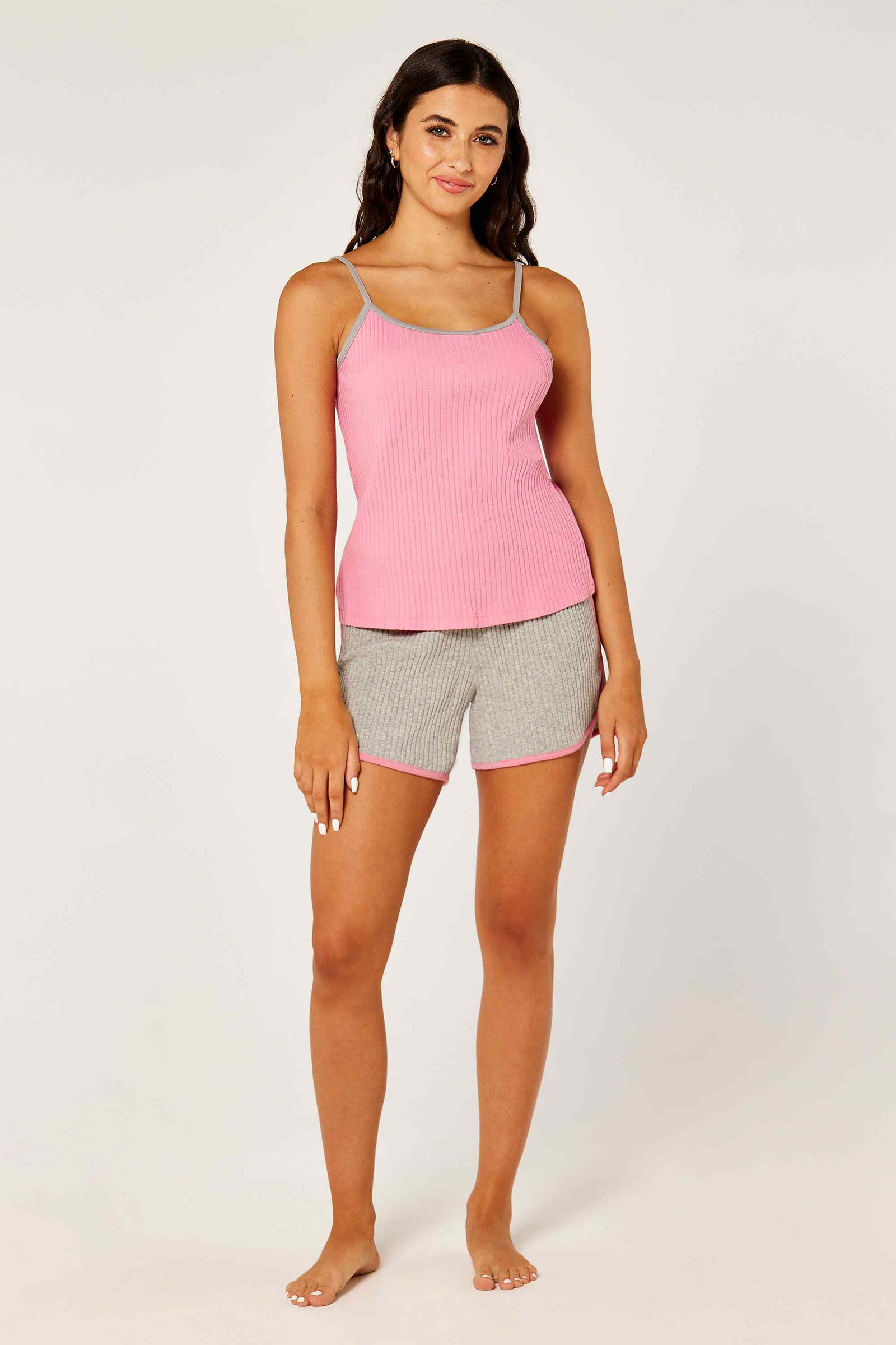 Ribbed Mini Pajama Set